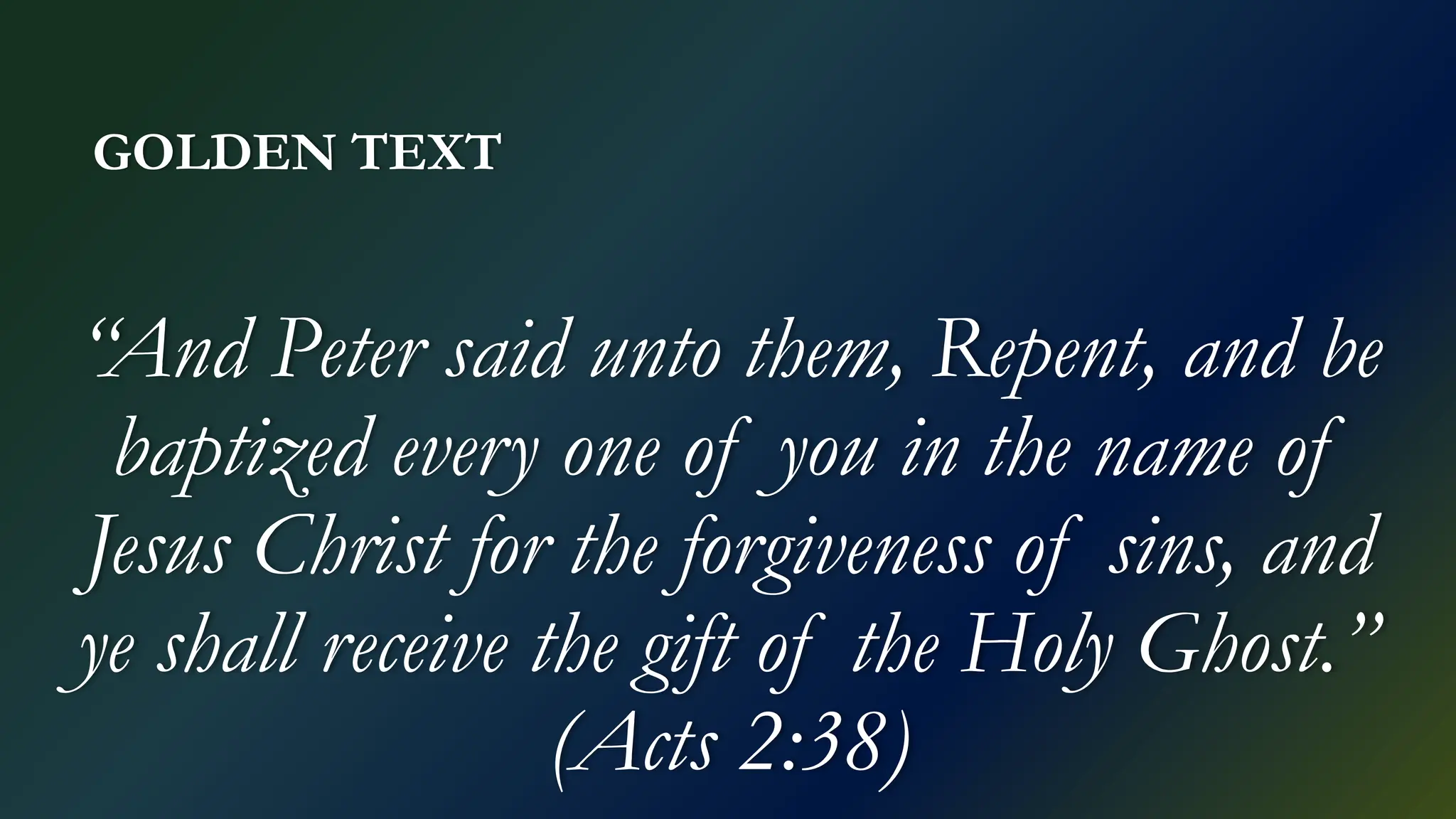 Lesson 1- The Origin of the Church - Sunday Bible School.pptx