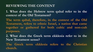 Lesson 1- The Origin of the Church - Sunday Bible School.pptx