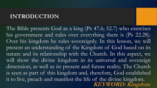 Lesson 4 - The Church and the Kingdom of God.pptx