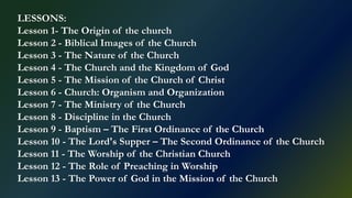 Lesson 7 - The Ministry of the Church.pptx