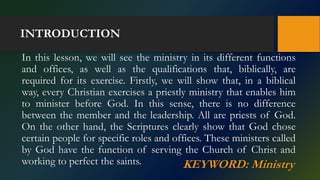 Lesson 7 - The Ministry of the Church.pptx