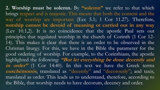Lesson 11 - The Worship of the Christian Church.pptx