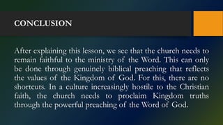 Lesson 12 - The Role of Preaching in Worship.pptx
