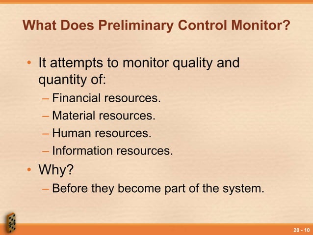 Lesson 20 Basic Elements of Control | PPT