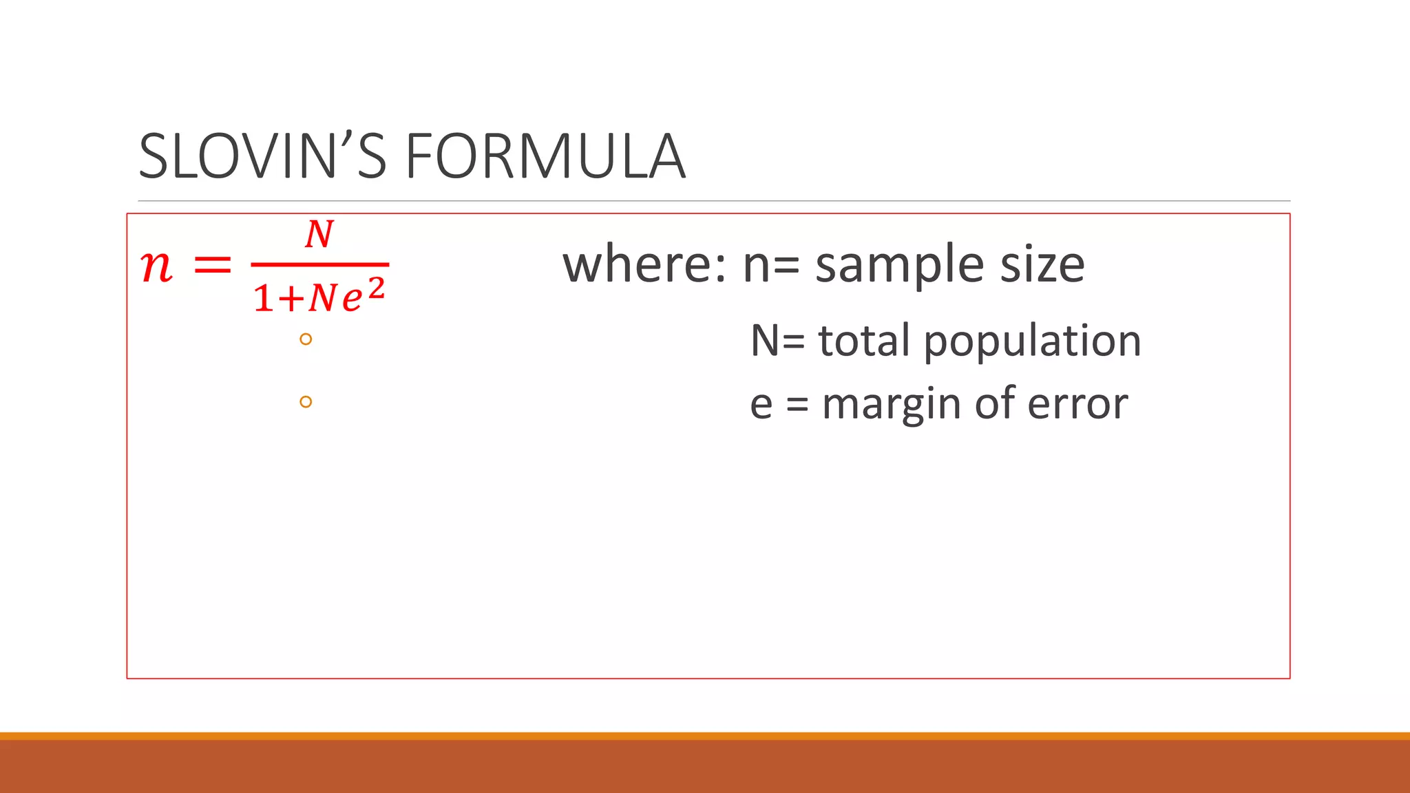 Lesson 20 describing sample size and sampling procedures | PPTX