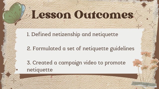 Lesson 2 Netizenship and Netiquette in Online Communities | PDF ...