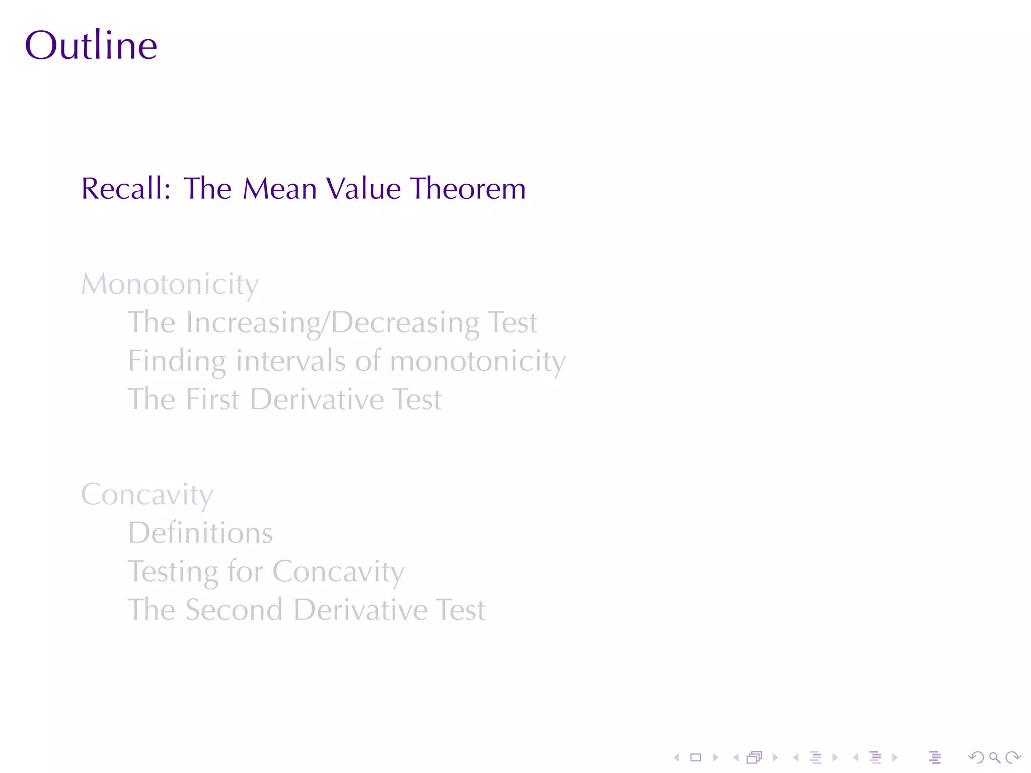 Lesson 21: Derivatives and the Shapes of Curves | PPT