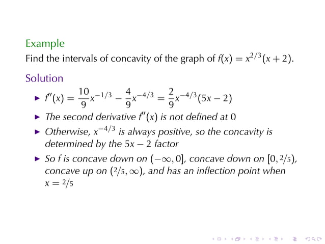 Lesson 21: Derivatives and the Shapes of Curves | PPT