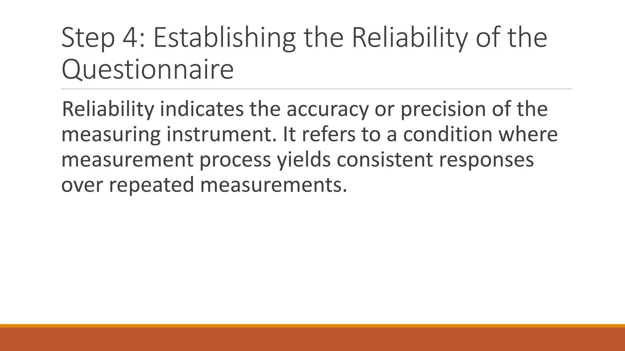 Lesson 21 designing the questionaire and establishing validity and ...