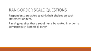Lesson 21 designing the questionaire and establishing validity and ...