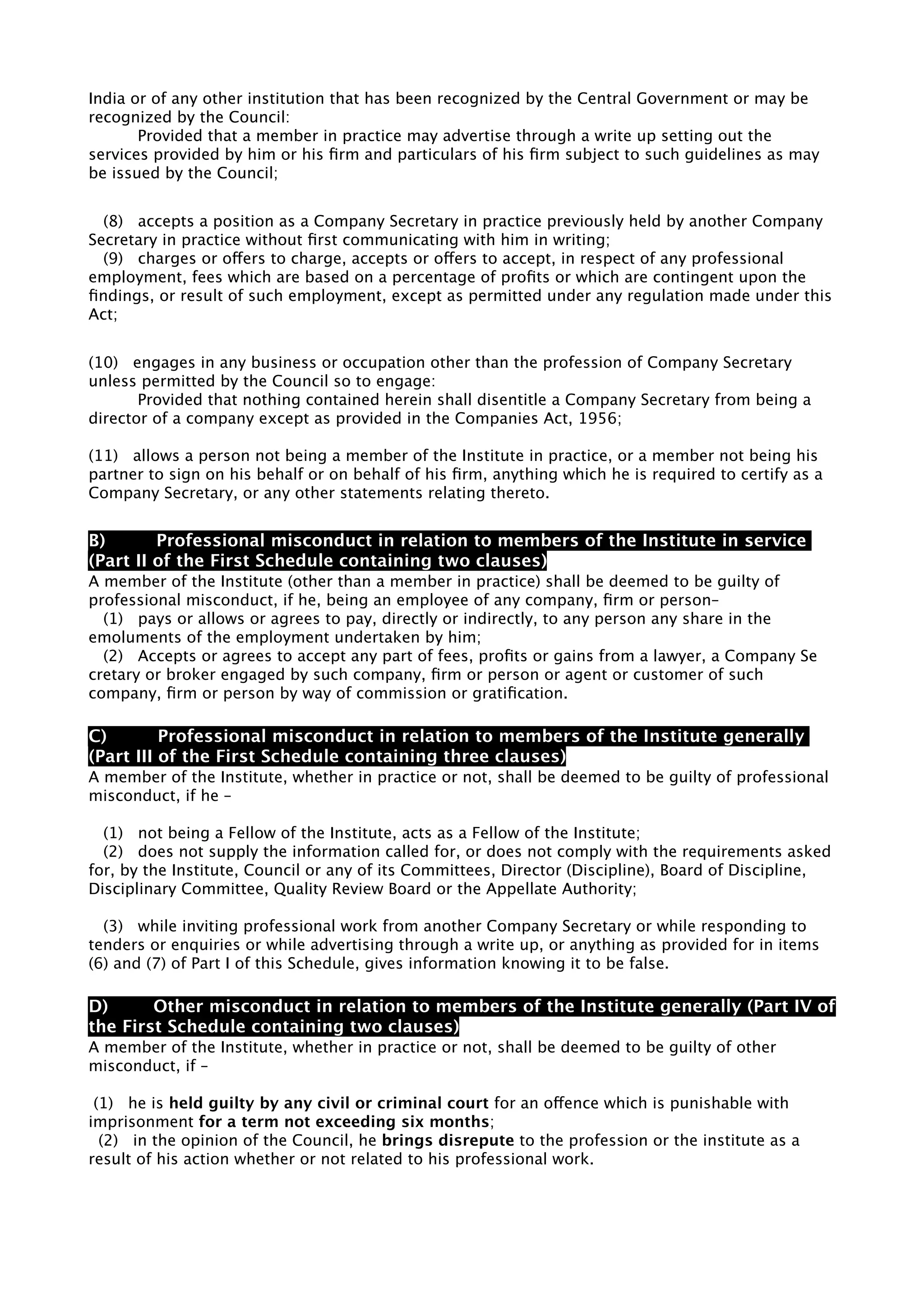 Lesson 21 Legal Framework Governing Company Secretaries : Company Law ...