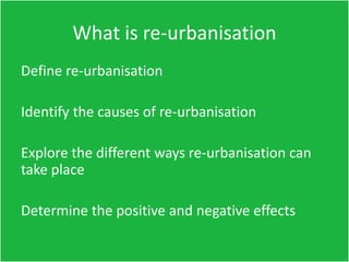 Re-urbanisation | PPT