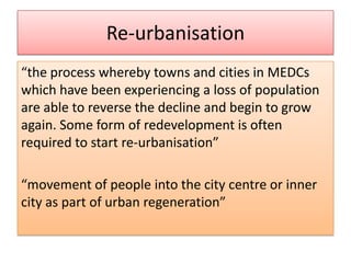 Re-urbanisation | PPT