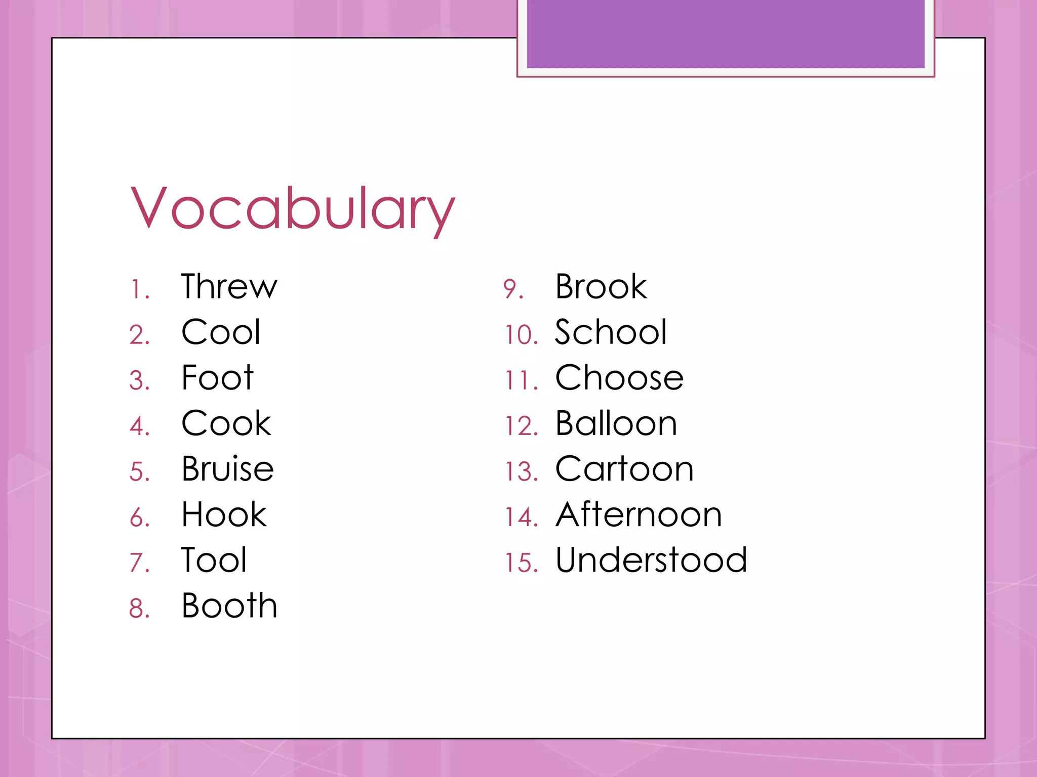 Lesson 21 vowel variants | PPTX