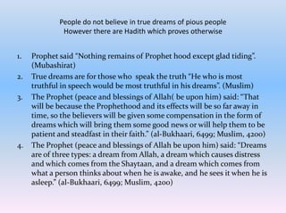 Lesson 22 - Dreams and it’s place in Shariah | PPTX