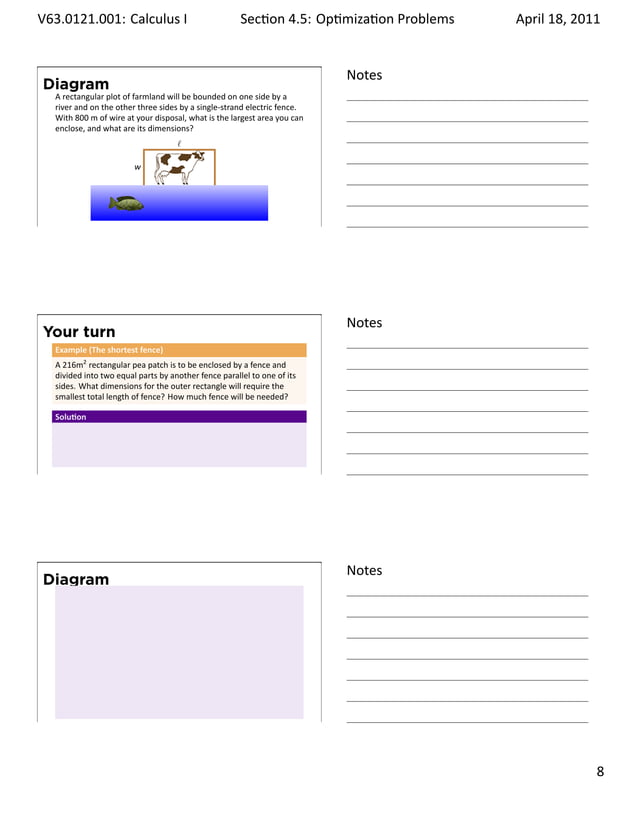 Lesson 22: Optimization Problems (handout) | PDF