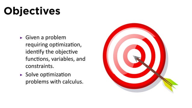Lesson 22: Optimization Problems (slides) | PDF