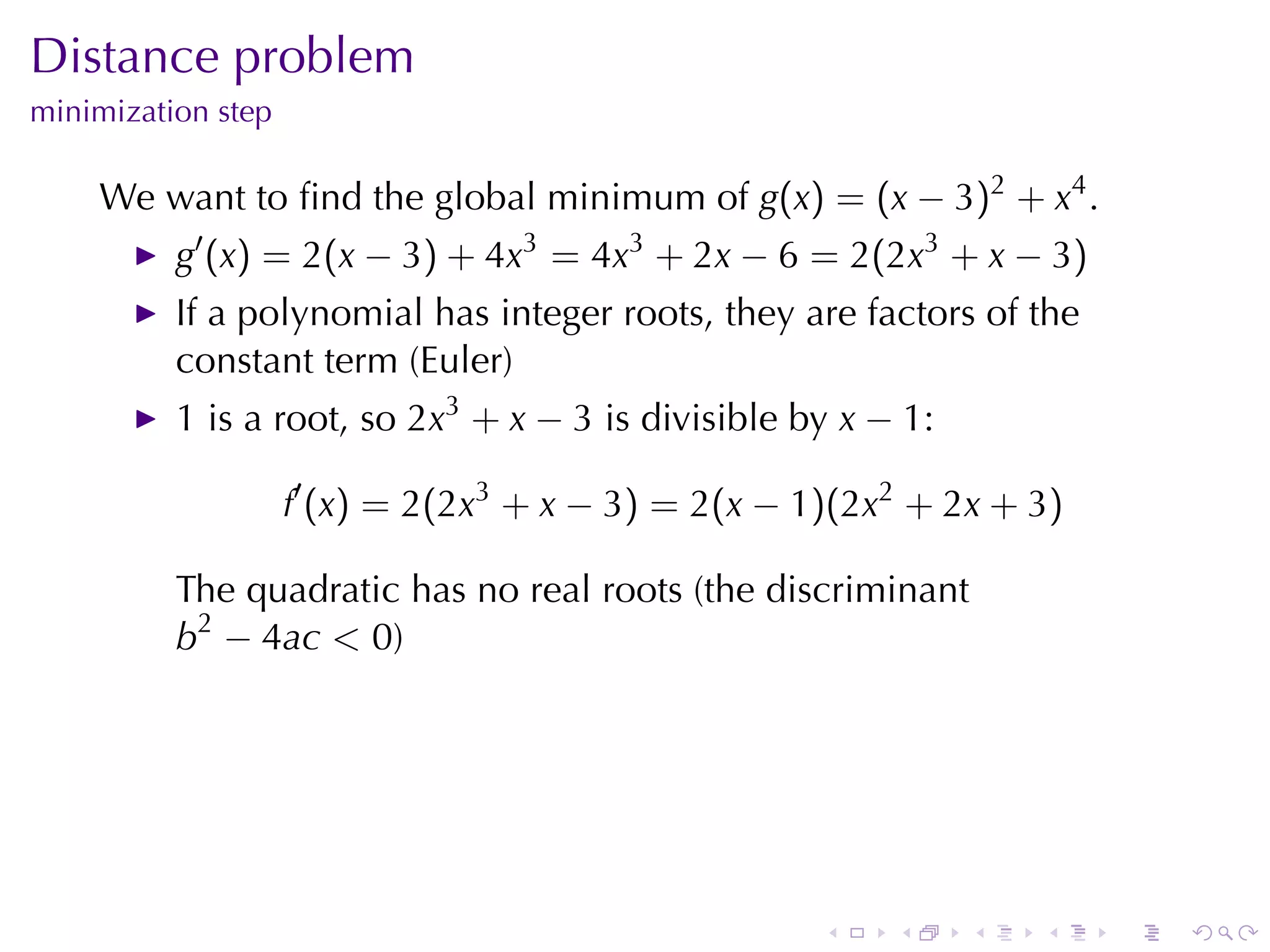 Lesson 22: Optimization II (Section 4 version) | PDF