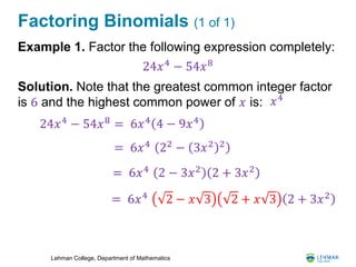 Lesson 22: Polynomial Long Division | PPTX