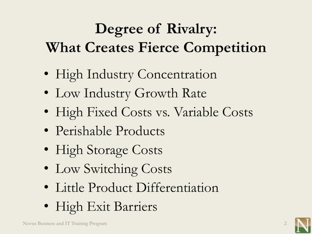 Lesson 22: Porter's Five Forces Theory | PPT
