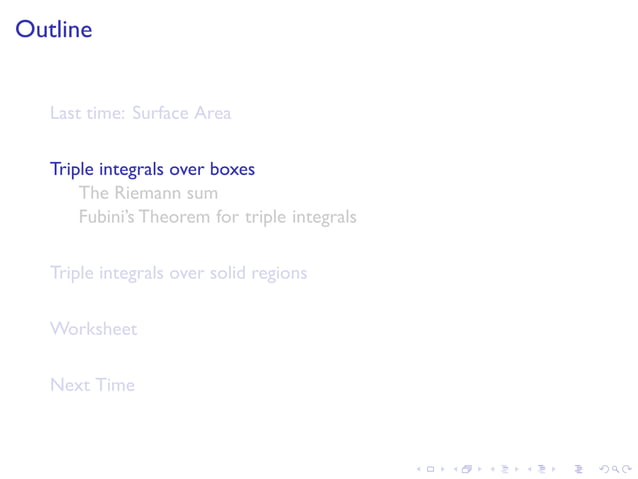 Lesson 22: Triple Integrals | PDF