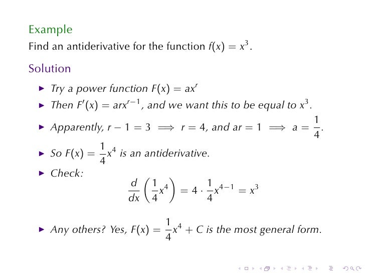 Lesson 23: Antiderivatives
