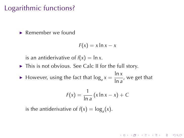 Lesson 23: Antiderivatives