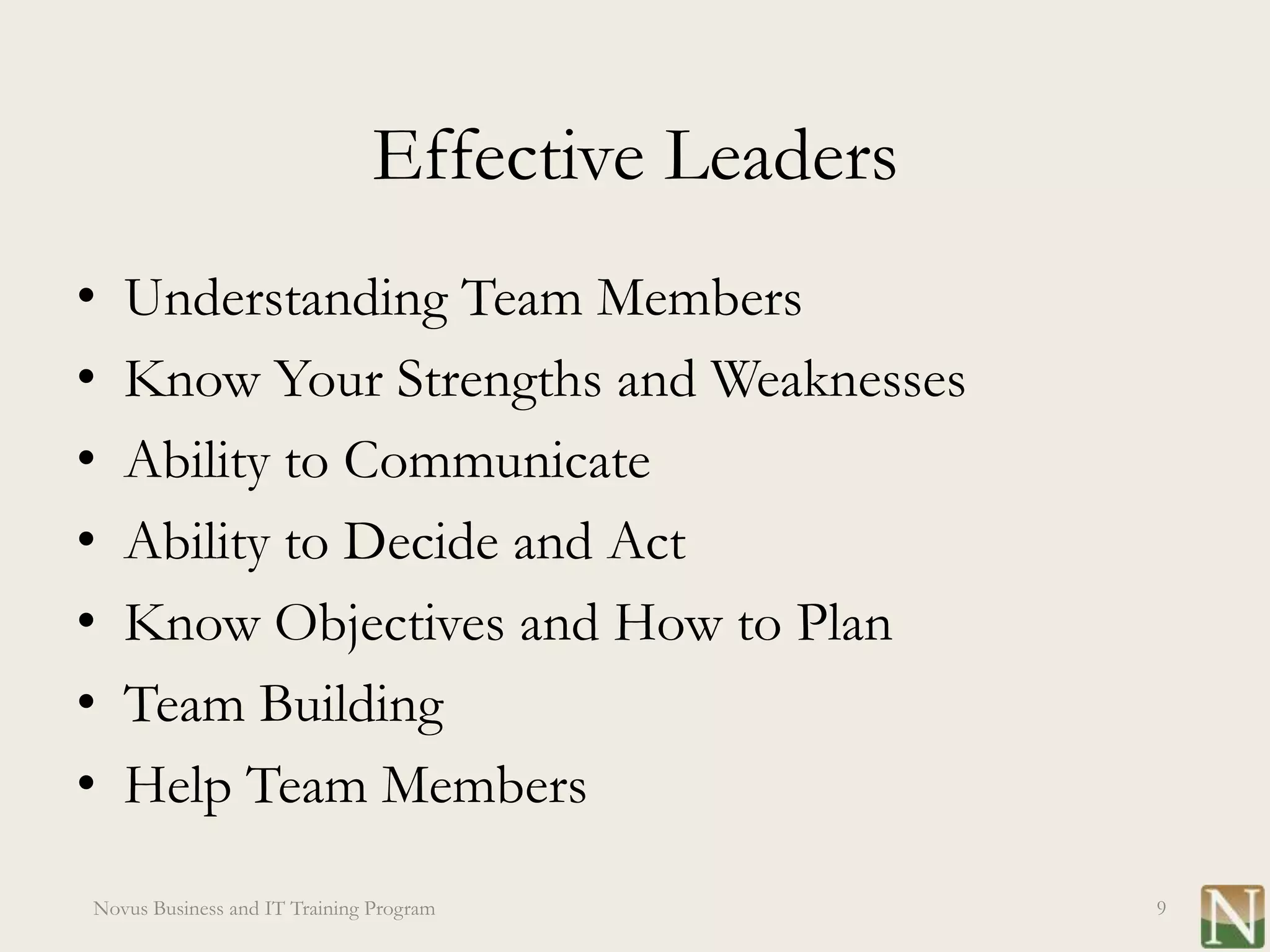 Lesson 23 Leadership And Teambuilding Pptx