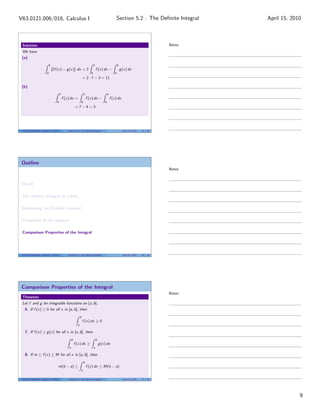 Lesson 23: The Definite Integral (handout) | PDF