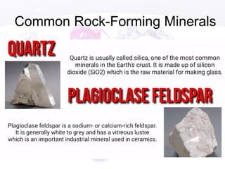 Lesson 2, 3 & 4_Earth_s Subsystems_ Rock Forming Minerals_Types of ...