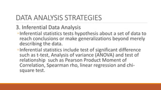 Lesson 23 planning data analyses using statistics | PPTX