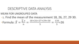 Lesson 23 planning data analyses using statistics | PPTX