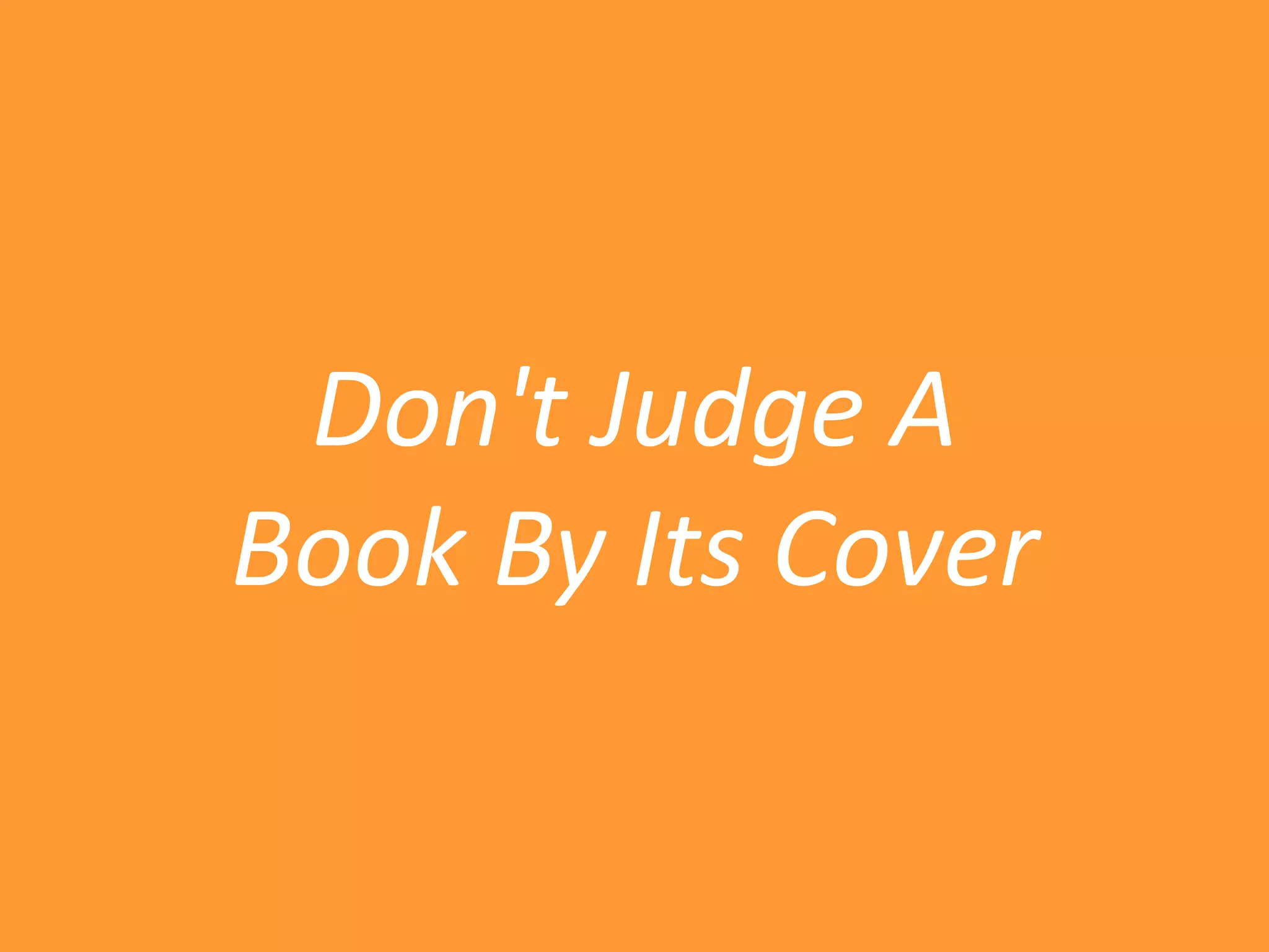 Lesson 24 Appearances Storybook: Don't Judge a Book by Its Cover | PPTX