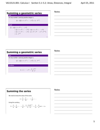 Lesson 24: Areas and Distances, The Definite Integral (handout) | PDF