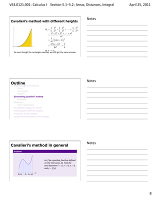 Lesson 24: Areas and Distances, The Definite Integral (handout) | PDF
