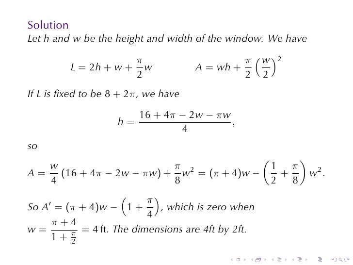 Lesson 24: Optimization Lesson 24: Optimization