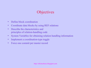 Oracle Forms: Master Detail form | PPT