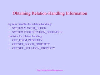 Oracle Forms: Master Detail form | PPT