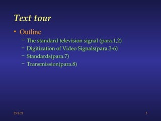 Lesson 24 Television Video Signals (Lecture 6).ppt