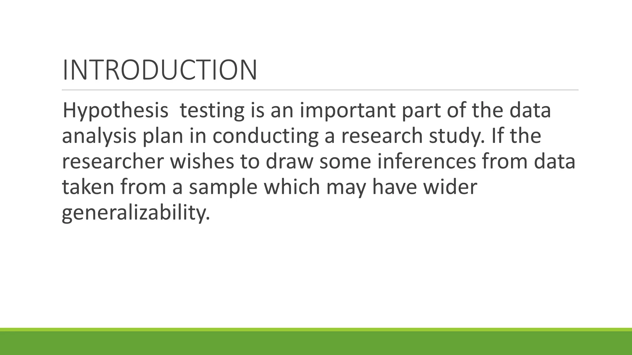 Lesson 24 testing the hypothesis | PPTX