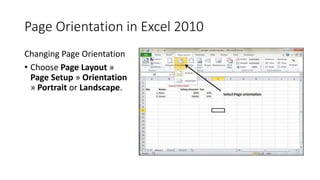 Lesson 25- Excel Lesson 10.pptx | Desktop Publishing | Computer Software and Applications