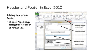 Lesson 25- Excel Lesson 10.pptx | Desktop Publishing | Computer Software and Applications