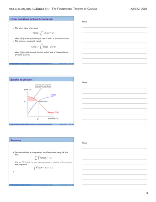 Lesson 25: The Fundamental Theorem of Calculus (handout) | PDF