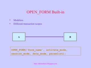 Oracle Forms : Multiple Forms | PPT
