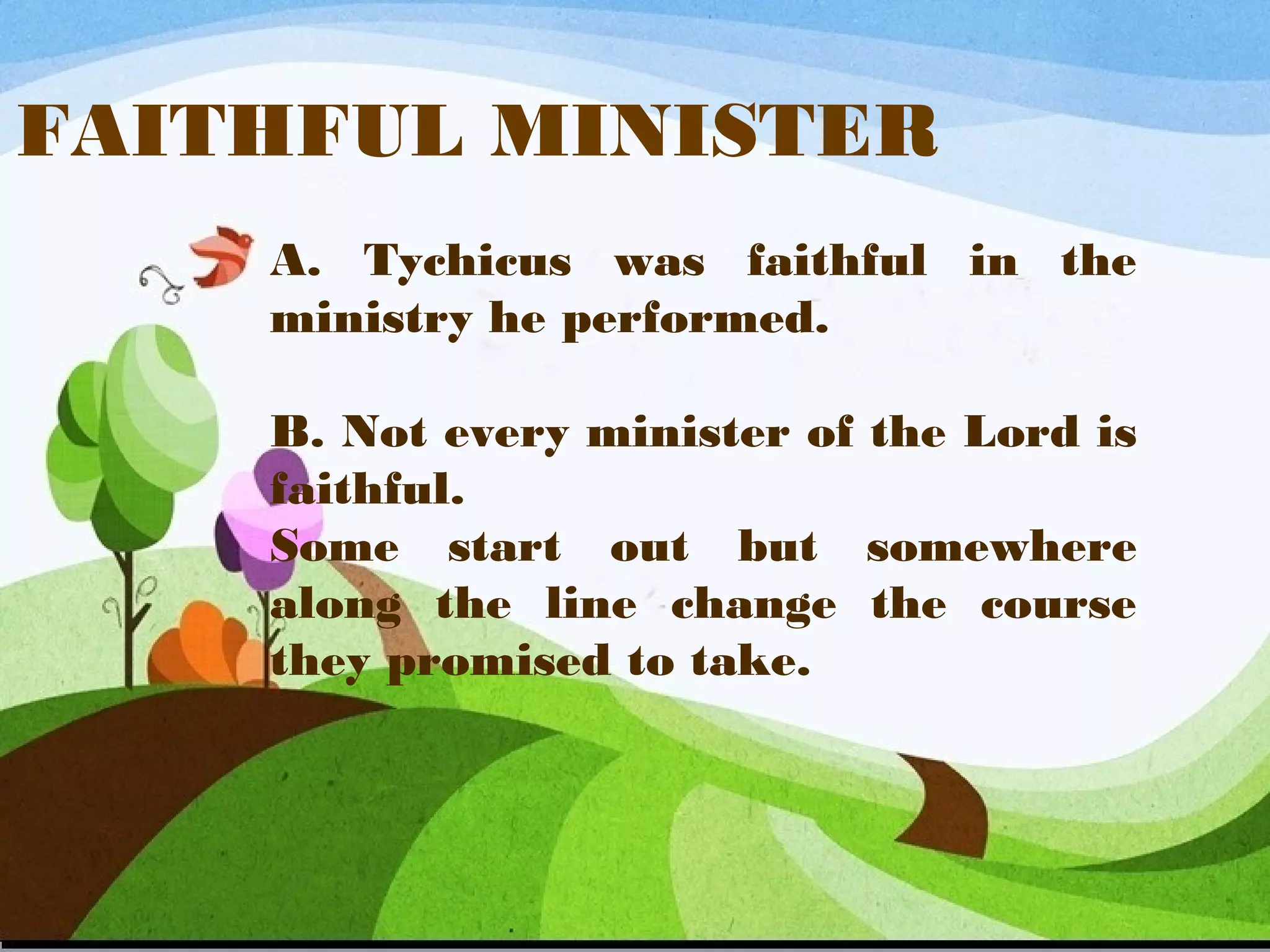 Lesson 25 Tychicus | PPT