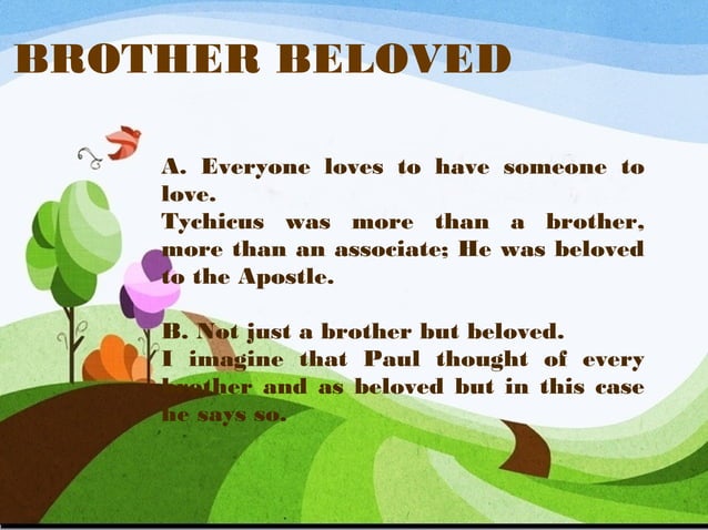 Lesson 25 Tychicus | PPT