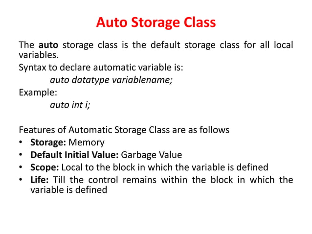 Lesson 26 c programming ( union, storage classes) | PPT