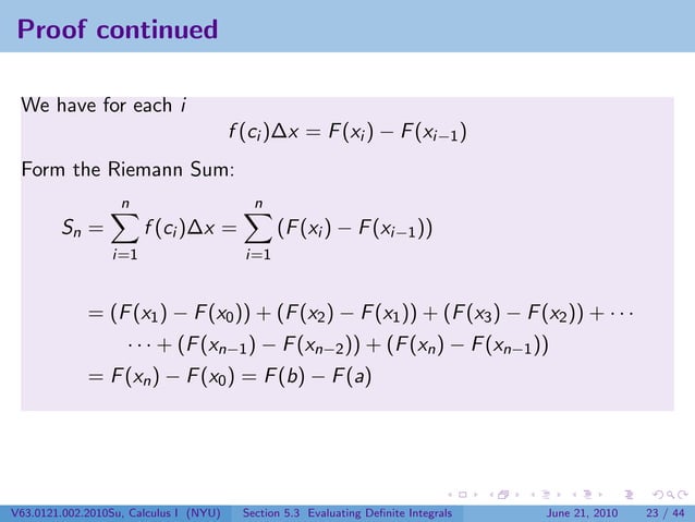 Lesson 26: Evaluating Definite Integrals | PDF