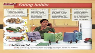 Food vocabulary and eating habits in english | PPTX