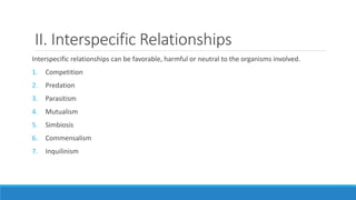 Lesson 26 relationship between species | PPT